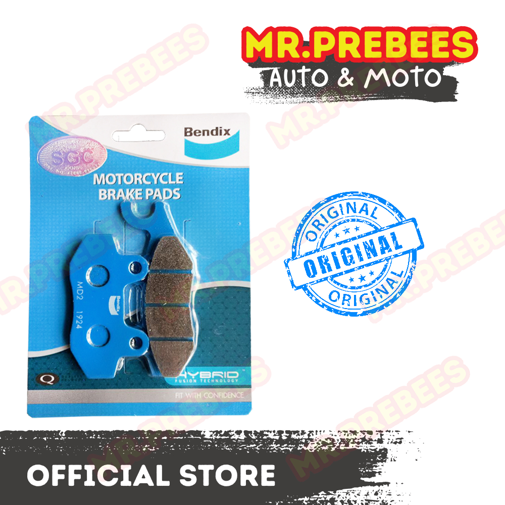 BENDIX MD2 Brake Pads for Raider Carb/ Fi 2022&up, GSX/Gixxer150, Smash ...