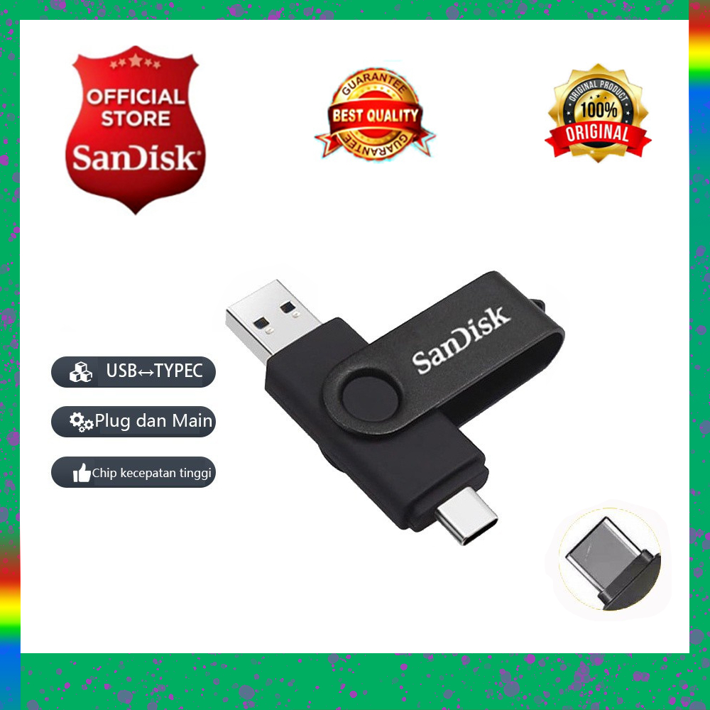SanDisk Ultra Dual Drive USB 3.1 to USB Type-C OTG Flash Drive with ...