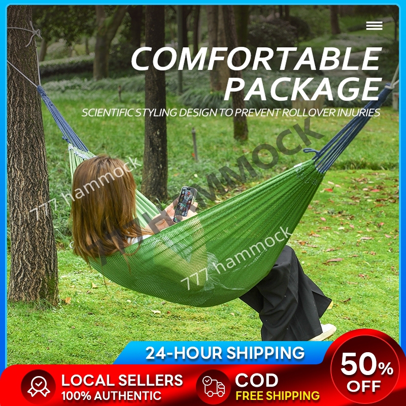Ice silk Hammock 200KG Camping Hiking Duyan Outdoor Foldable Hammock ...