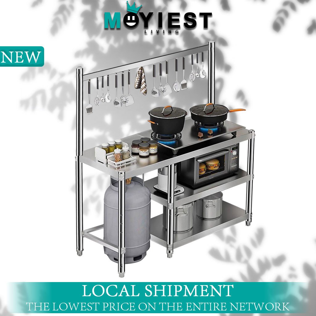Kitchen gas stove rack, floor standing gas rack, stove, storage rack ...