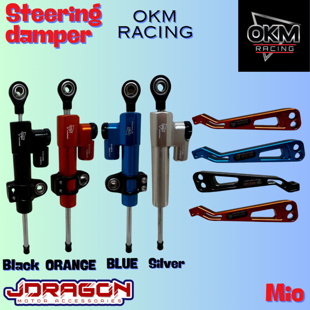 OKM RACING STEERING DAMPER (MIO) | Shopee Philippines