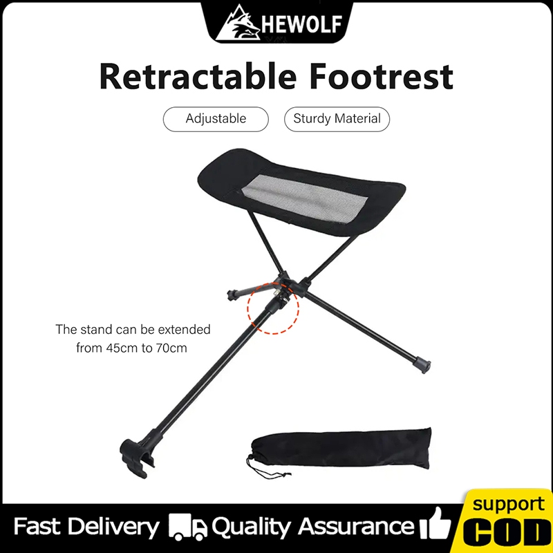 Camping Chair Foot Rest Folding Attachable Footrest Leg Rest Portable ...