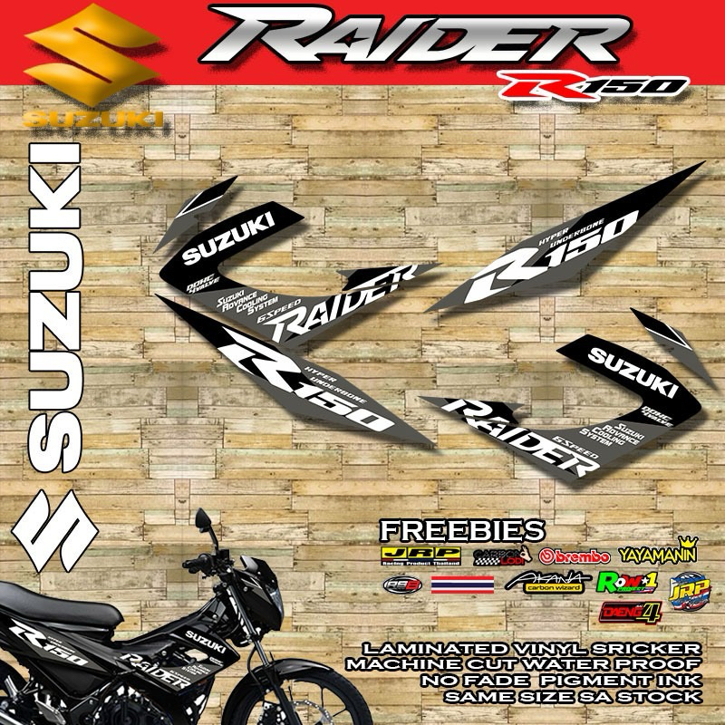 SUZUKI Raider 150 Carb Reborn Trend Decals sticker With Freebies ...