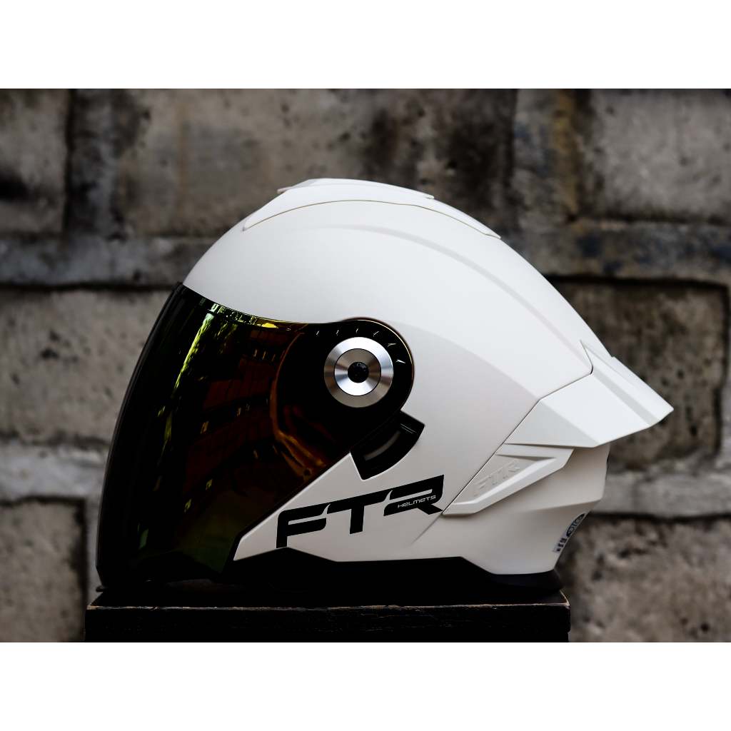 FTR HELMET N95 IVORY MATTE DUAL VISOR | Shopee Philippines