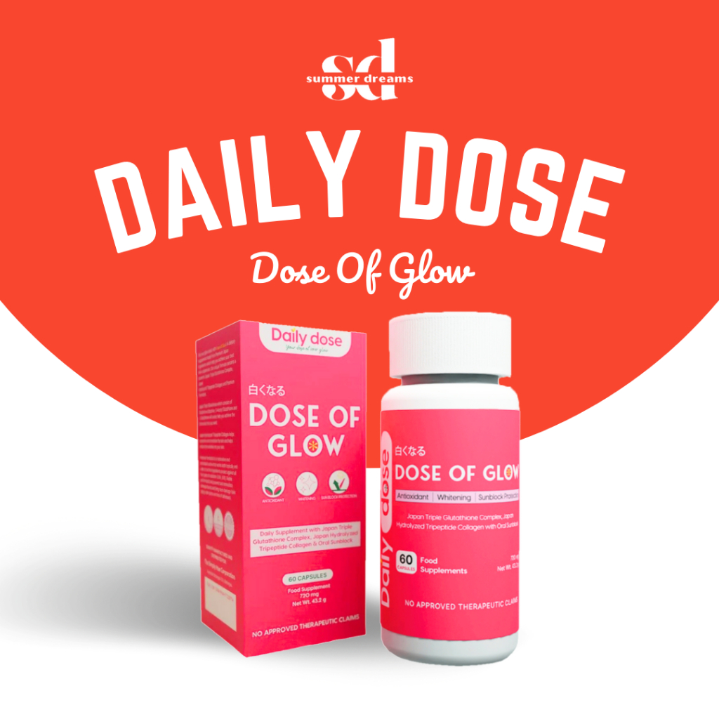 Daily Dose DOSE OF GLOW | Glutathione & Collagen with Oral Sunblock 60 ...