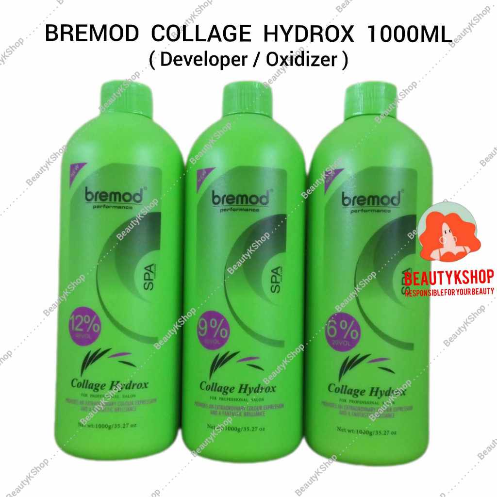 Bremod Collage Hydrox Oxidizing Cream 1000ml Big Size Oxidizer | Shopee ...