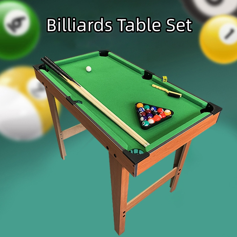Billiards Table Set Mini Billiard Table for Kids Wooden Tabletop Tall ...