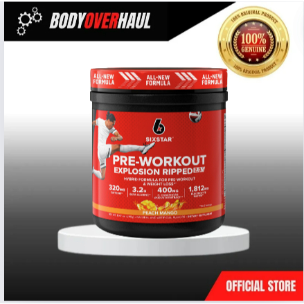 Body Overhaul PH | Six Star Pre-Workout Explosion Ripped 2.0 Peach ...
