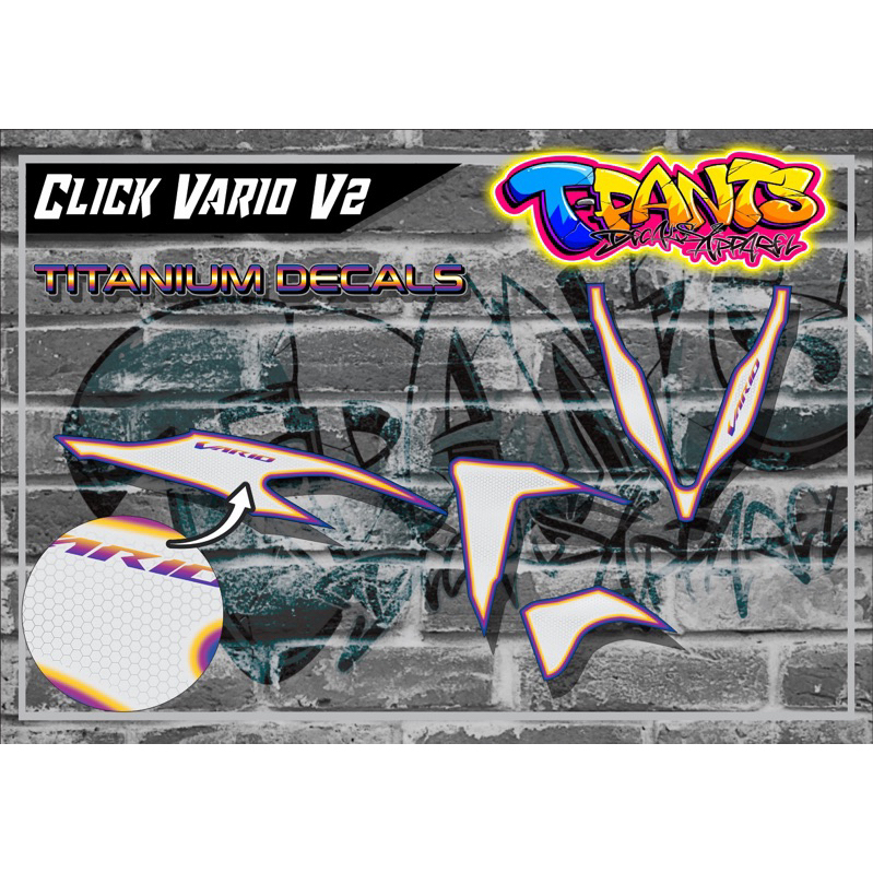 Click Vario V2 125 / 150 Titanium Decals | Shopee Philippines