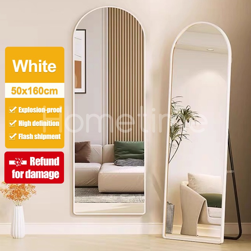 Mirror 160*50cm Full-length mirror Whole Body Mirror, Floor-to-ceiling Mirror With bracket ...