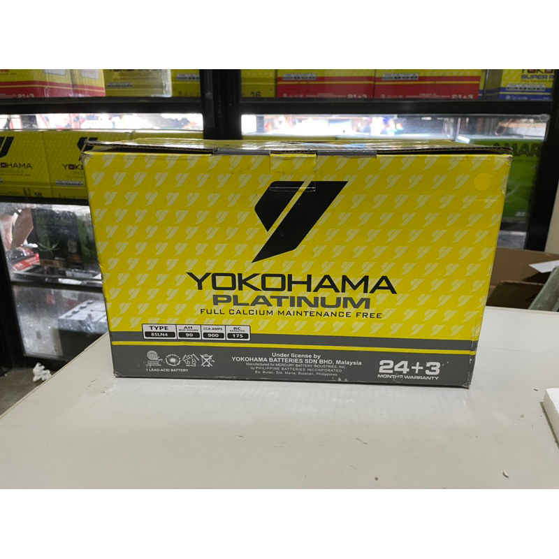 DIN80 / 85LN4 YOKOHAMA PLATINUM BATTERY | Shopee Philippines