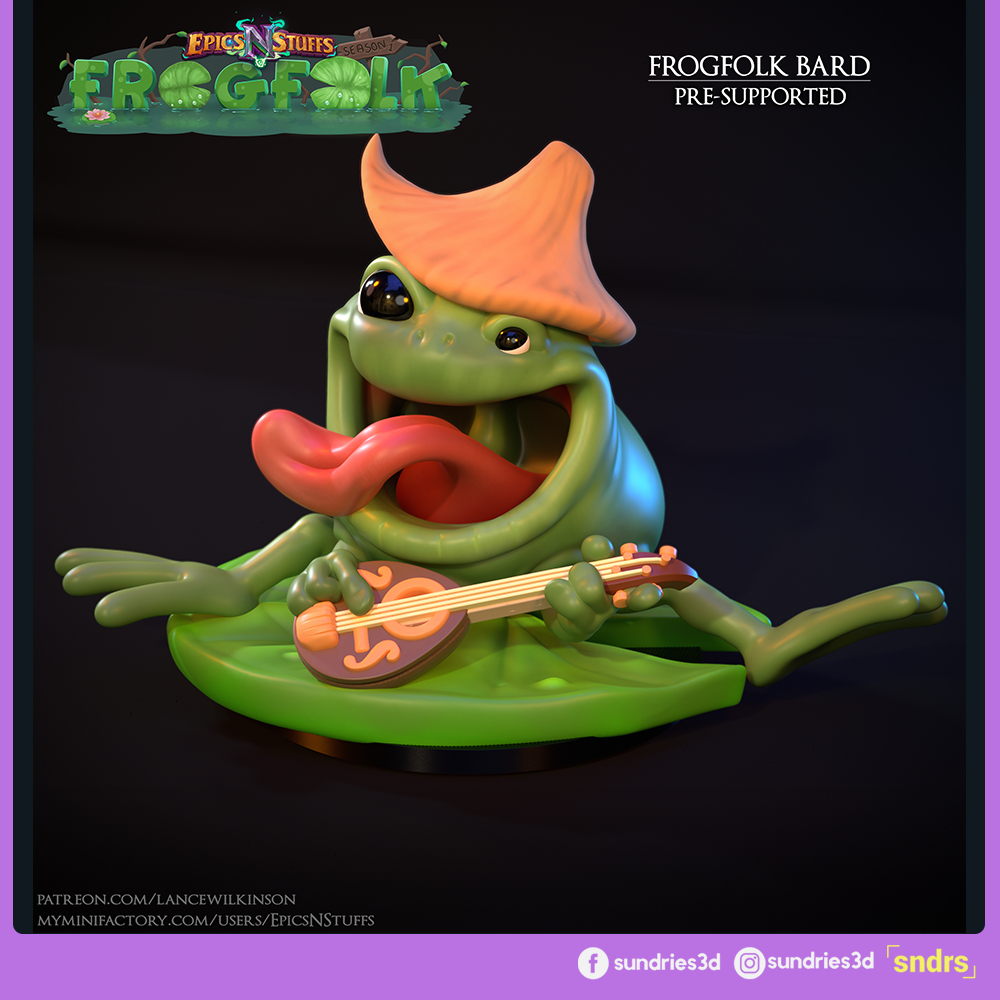 Frogfolk Minis, Dungeons and Dragons, 3D Printed, Tabletop Miniature ...