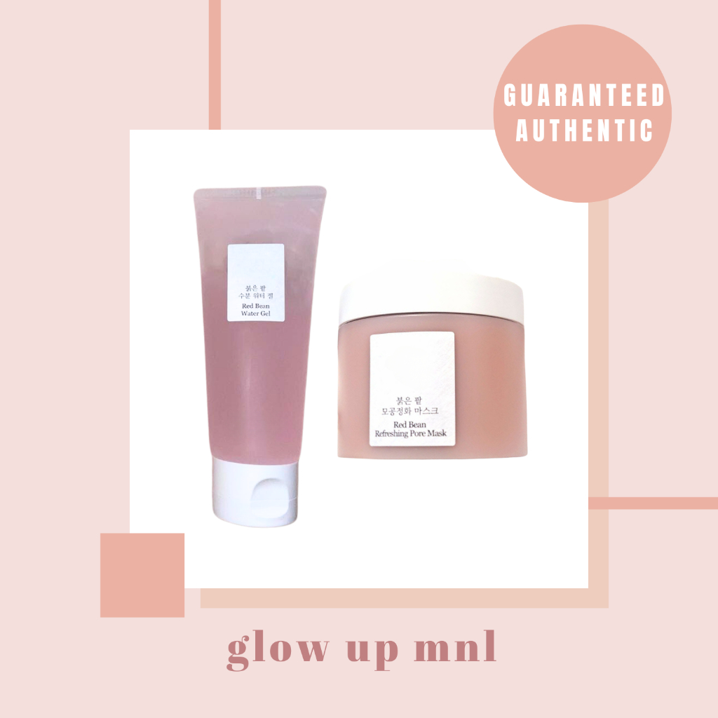 BOJ Red Bean Water Gel 100ml / Refreshing Pore Mask 140ml | Shopee ...