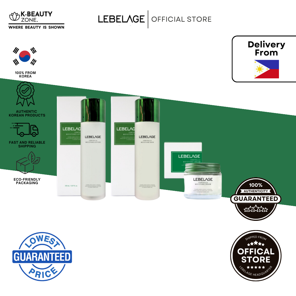 LEBELAGE Centella Moisture Skin/Lotion/Cream (3 Options) | Shopee ...