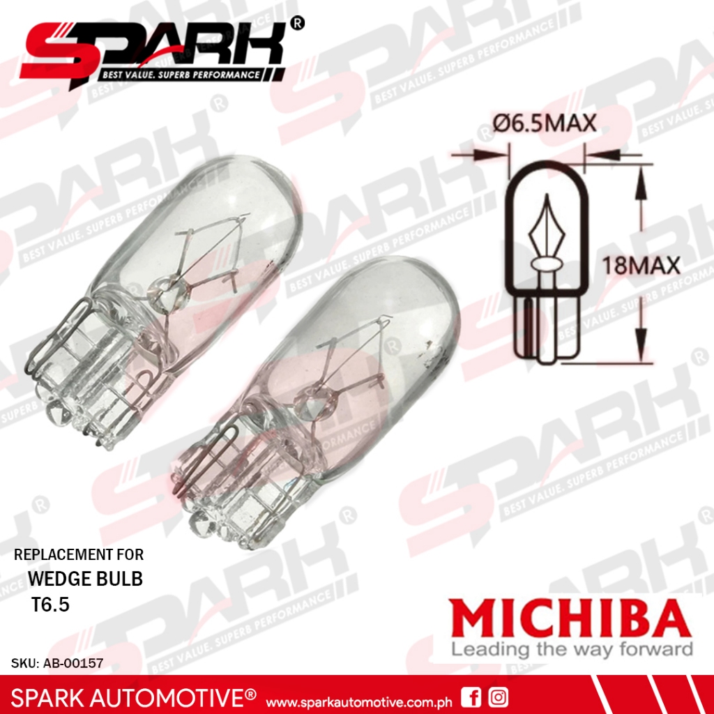 (10 PCS) T6.5 1.2watts Miniature Bulb Wedge Bulb Indicator Bulb ...