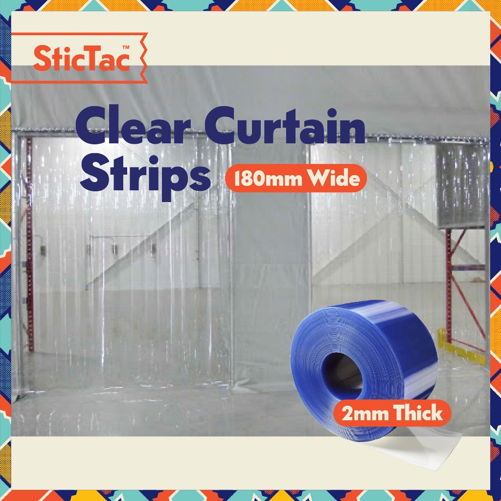 CLEAR PVC CURTAIN STRIPS x FREEZER CURTAIN x PLASTIC STRIP CURTAIN ...