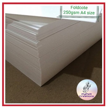 25/50pcs Fold cote / Foldcote Board Paper 220gsm/250gsm/300gsm/320gsm ...