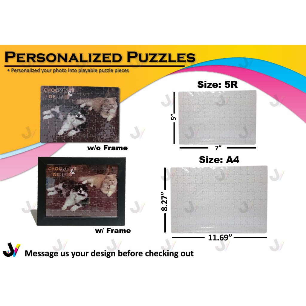 Personalized or Customized 5R Jigsaw Puzzle (without frame) | Shopee ...