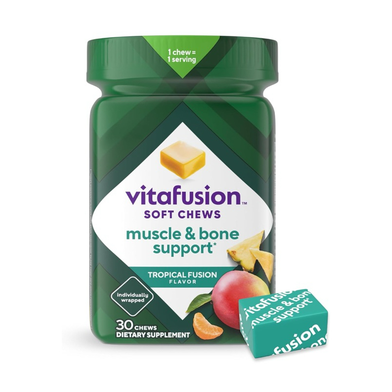 Vitafusion Soft Chews Chewable Vitamin D for Bone & Muscle,Individually ...