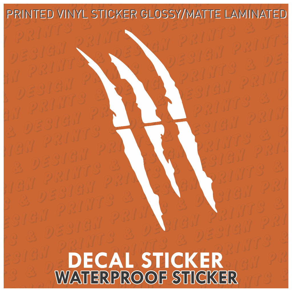 Monster Scratch (Kalmot) Decal Sticker Cut Out Vinyl | Shopee Philippines
