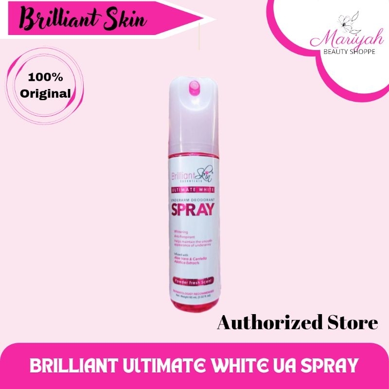 COD Brilliant Skin Ultimate White Underarm TAWAS Deodorant Spray ...