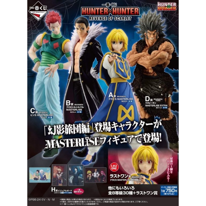 Ichiban Kuji Masterlise Hunter X Hunter Revenge of Scarlet Chrollo ...