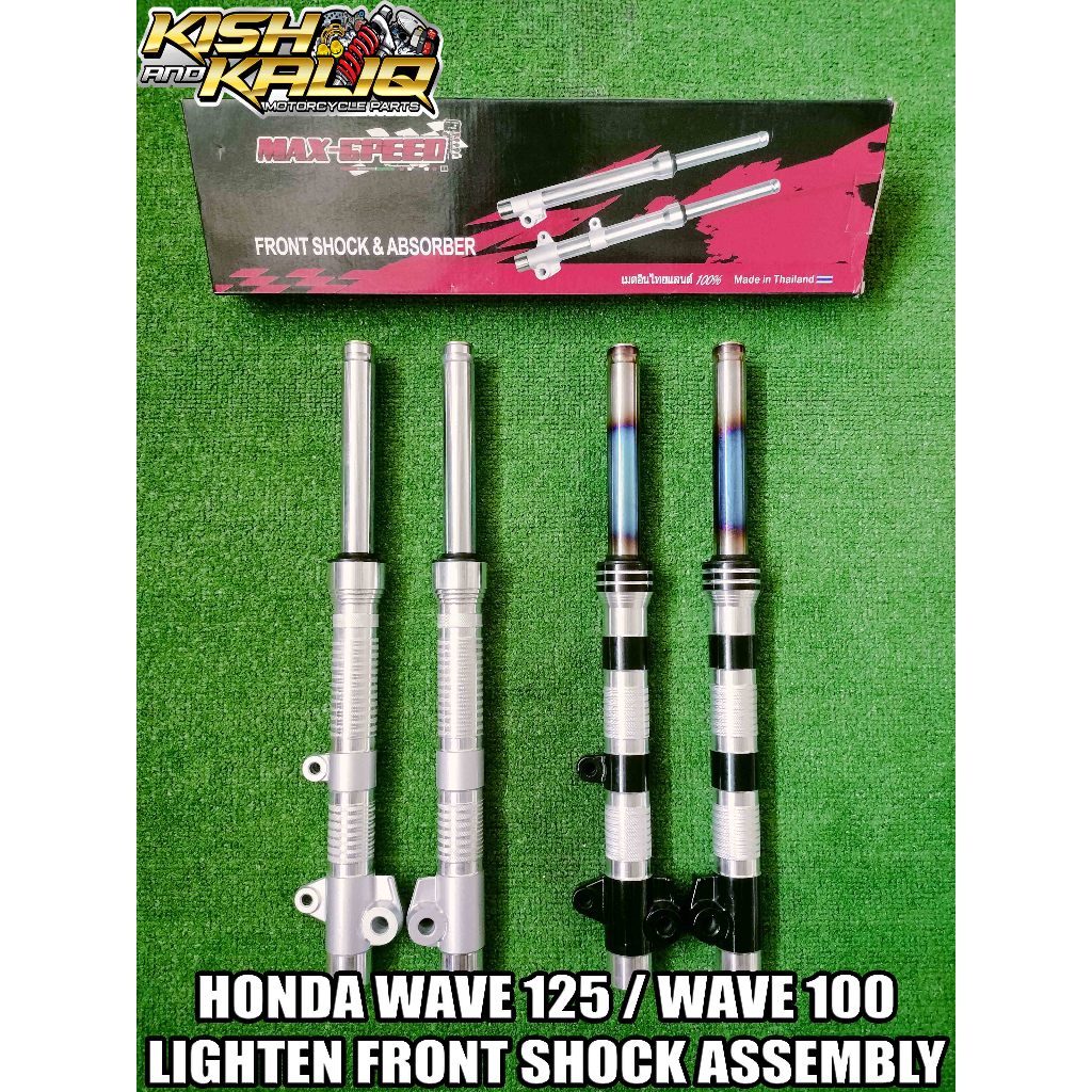 MAX-SPEED HONDA WAVE 125 / WAVE 100 LIGHTEN FRONT SHOCK ABSORBER ...
