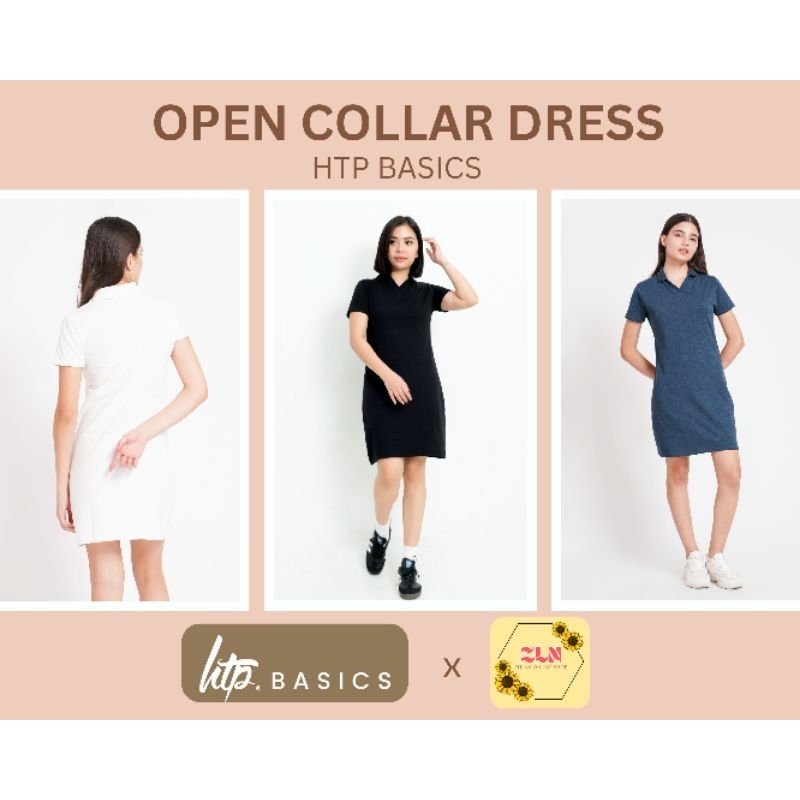 HTP BASICS OPEN COLLAR DRESS|ZulanOnlineShop | Shopee Philippines