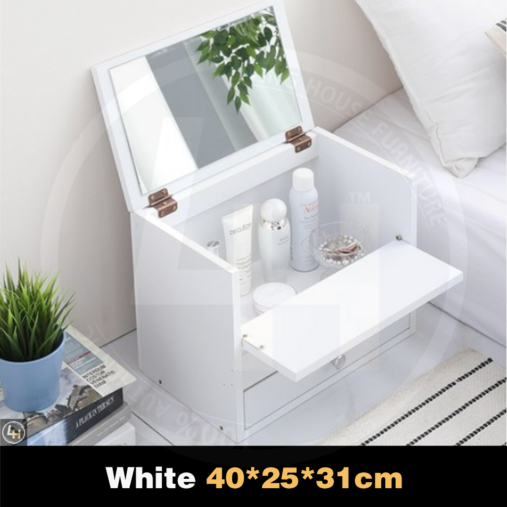 LIVING Mini dressing table with mirror, simple multifunctional dressing ...