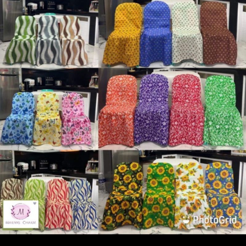 Printed monoblock Cover Uratex/Ruby chair Cover For Catering events ...