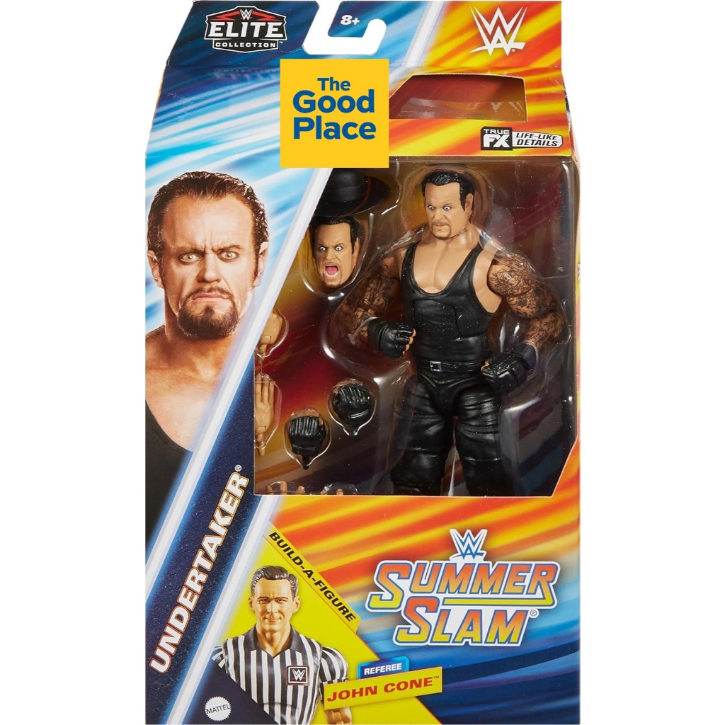 MATTEL WWE Elite Collection SummerSlam Series Undertaker Figure With John Cone Referee BAF Part ...
