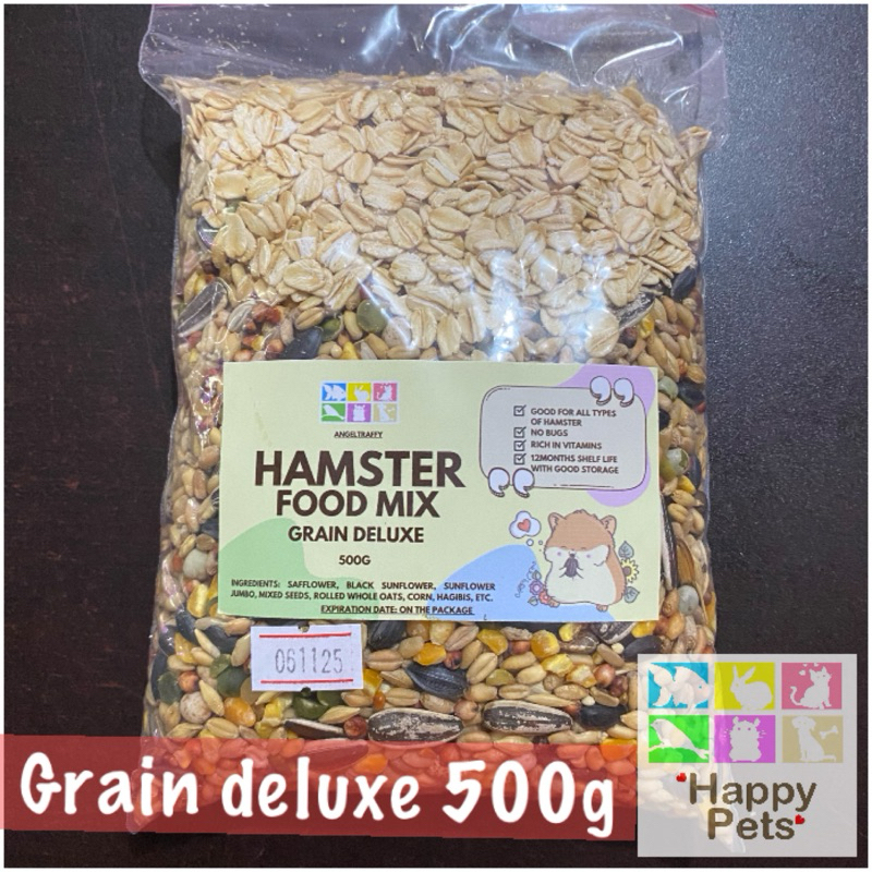 Grain deluxe Hamster food mix 500grams for hamsters and mice | Shopee ...