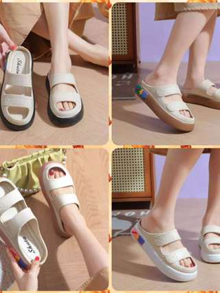 SHUTA Brand Double strap fashion slippers casual slippers for women#029 ...