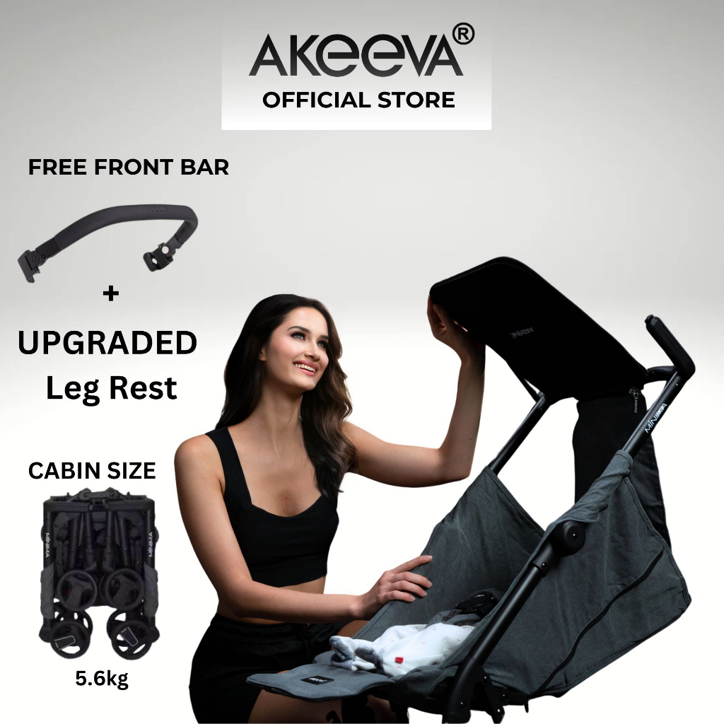 [ONLINE EXCLUSIVE] Akeeva Pocket Stroller (Minima) with extendable ...