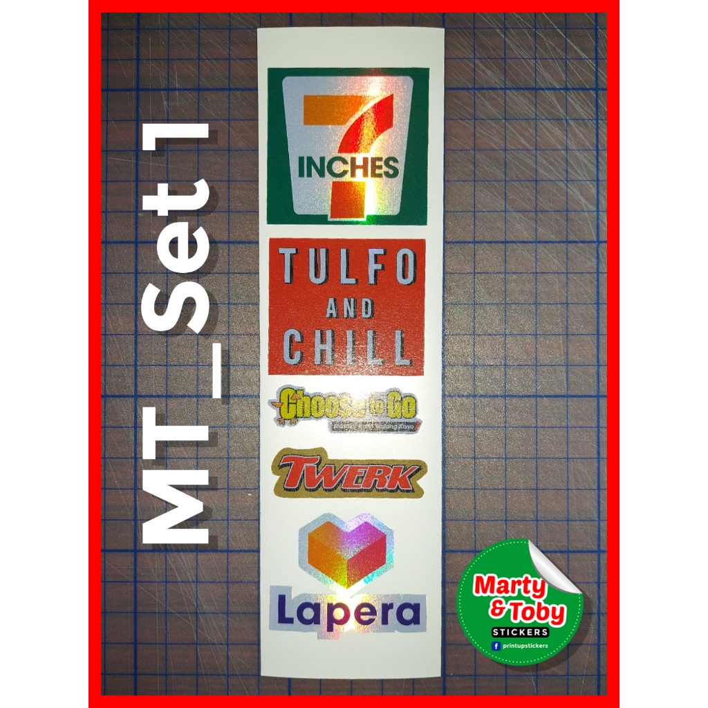 Spoof Stickers Holographic Waterproof Stickers (Brand Logo) | Shopee ...