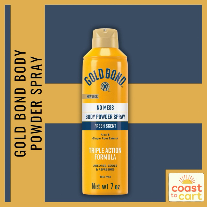 Gold Bond No Mess Talc-Free Body Powder Spray, Fresh Scent | Shopee ...