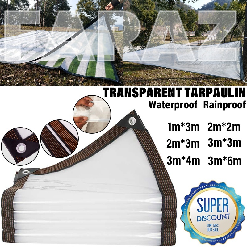 Transparent Trapal Waterproof Tarpaulin with Eyelets clear tarpaulin ...