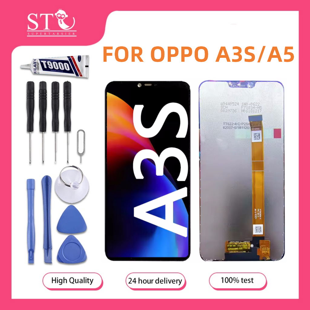 For OPPO A3S/A5/cph1803/CPH1853/REALME C1/REALME 2 LCD Display Touch Screen assembly for ...