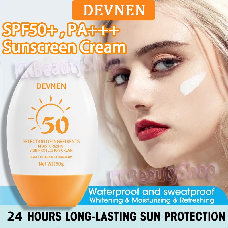 Devnen Sunscreen For Face Spf50 Sunscreen Cream Uv Protection Isolation