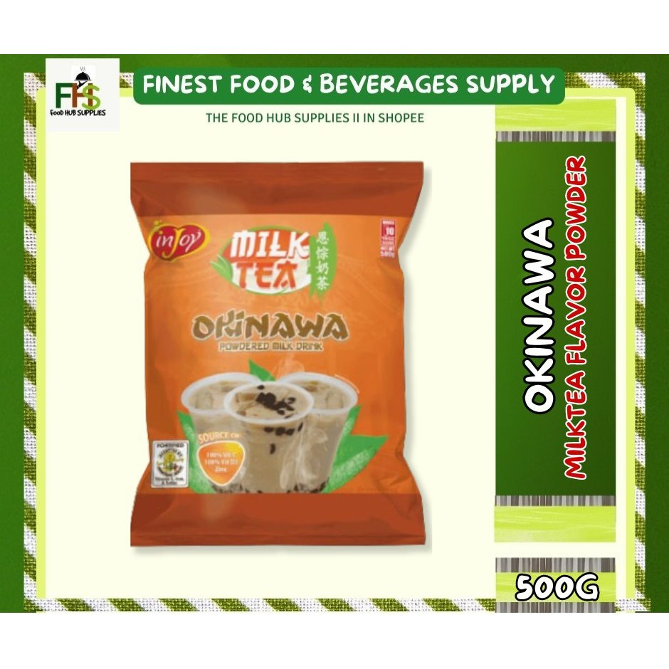 InJoy MilkTea Flavored Powder Okinawa 500G | Shopee Philippines