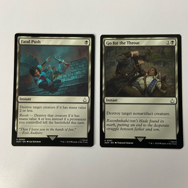 FATAL PUSH GO FOR THE THROAT | ACR ASSASSIN’S CREED | BLACK MTG | Shopee Philippines