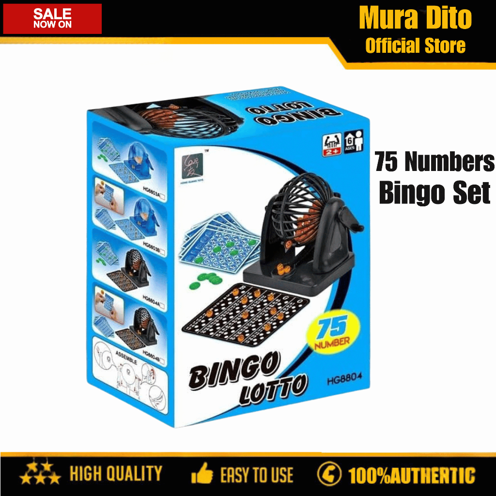 Bingo Set with Cards Included - Premium Board Games for Families ...