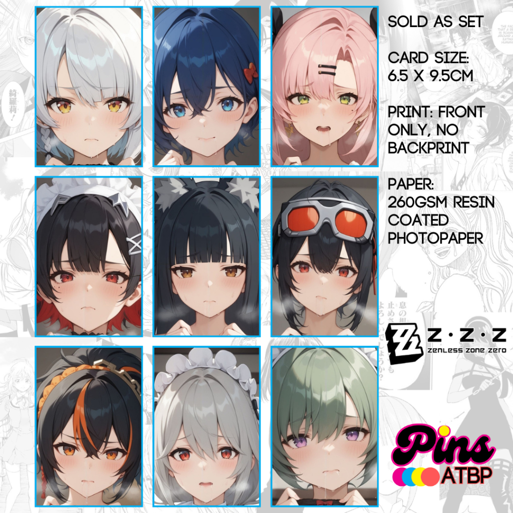9PCS SET Zenless Zone Zero Anime Photocard - Pins ATBP | Shopee Philippines