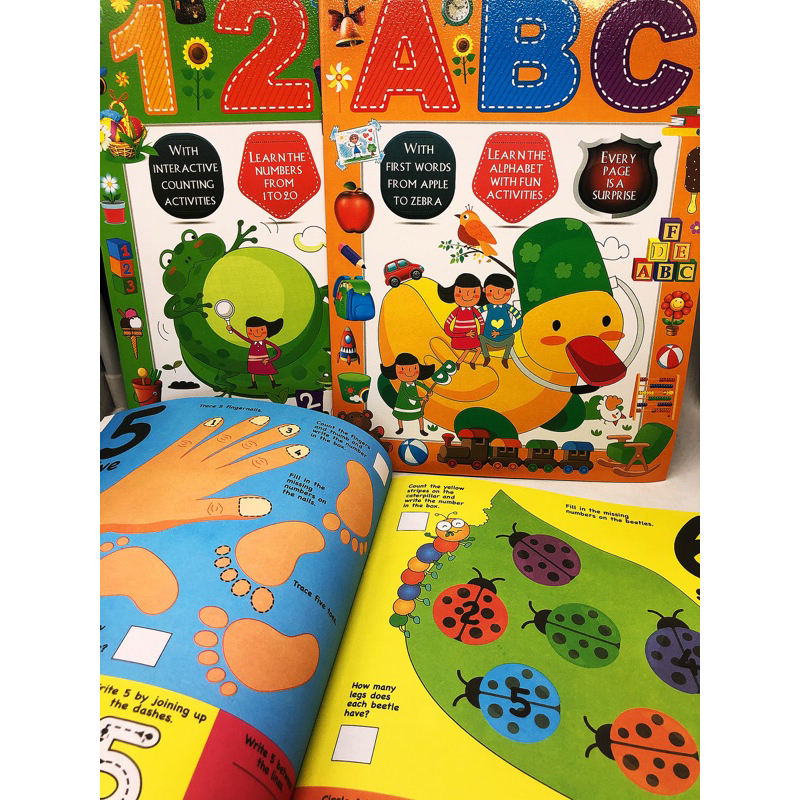 2pcs Set ABC/123 Activity book #2315 | Shopee Philippines