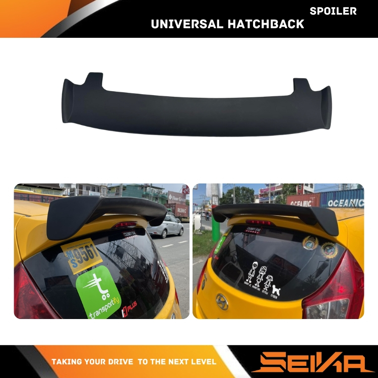 Universal Hatchback Spoiler ( Primer Black Matte Finished) | Shopee ...