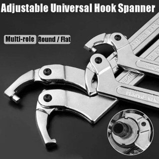 Crescent wrench half-circle hook round nut wrench hook-shaped universal ...