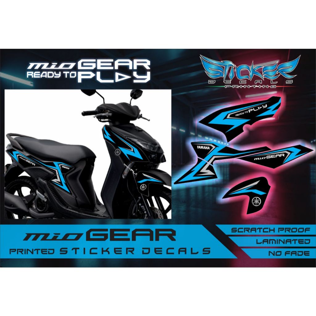 Mio Gear Sticker Decals (ALD) | Shopee Philippines
