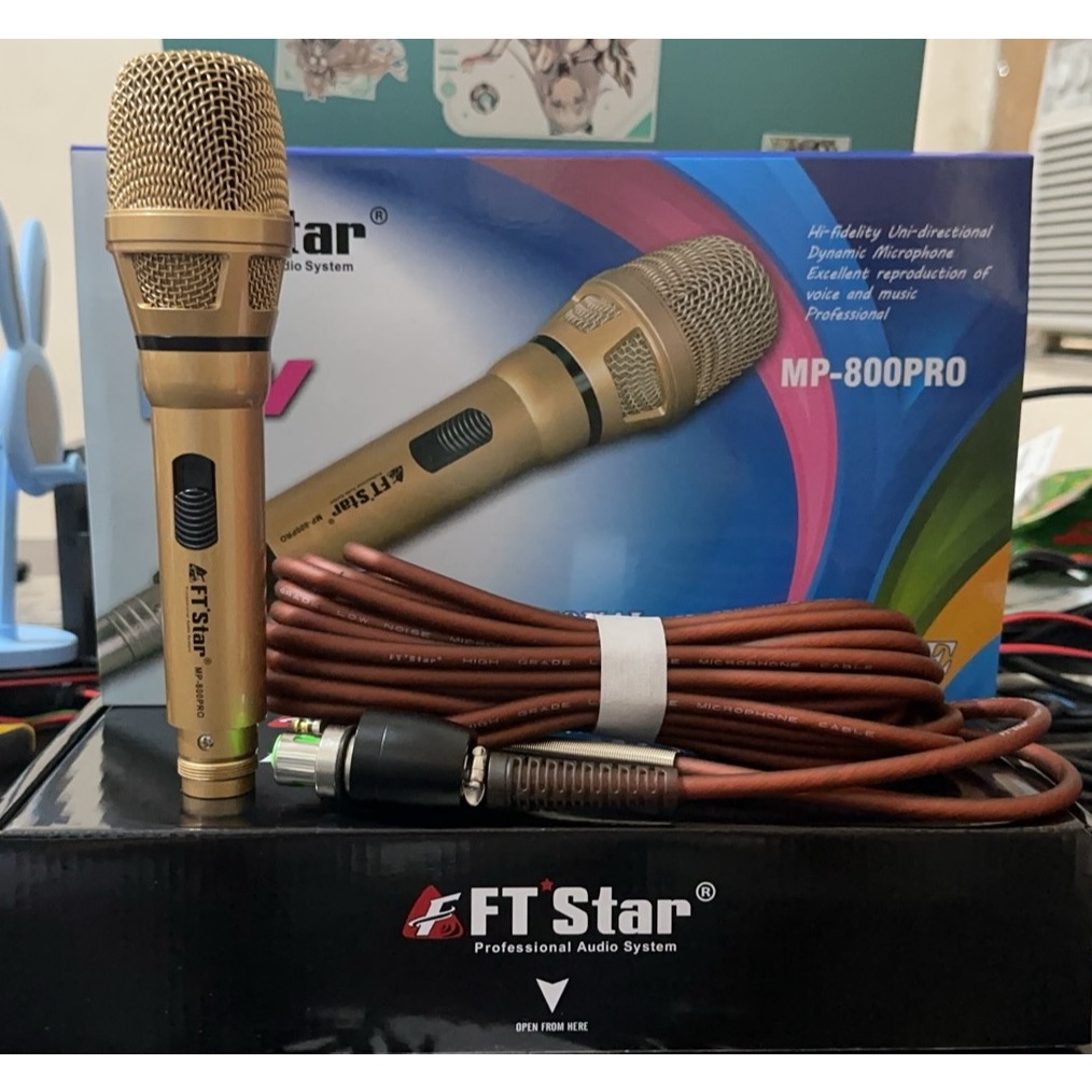FT STAR MP-Series Heavy Duty 10M Wire Microphone Free Microphone Foam ...