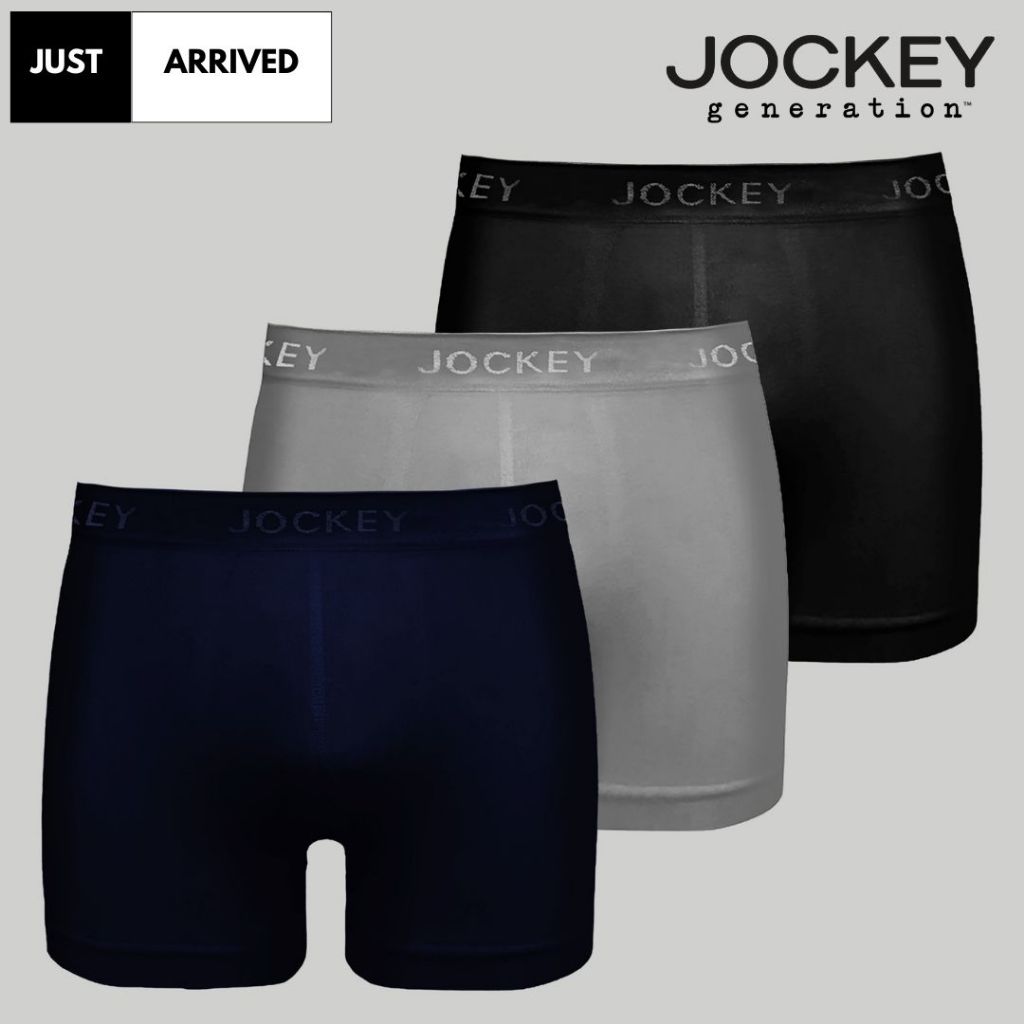 Jockey Generation 4-WAY Stretch Seamfree Boxer Brief (TRI-PACK ...