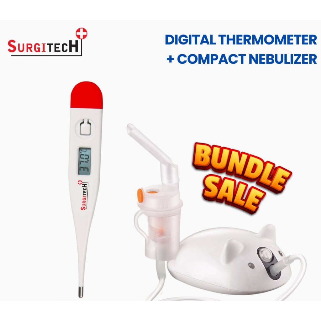 Surgitech Digital Thermometer with Surgitech Mouse Compact Nebulizer ...
